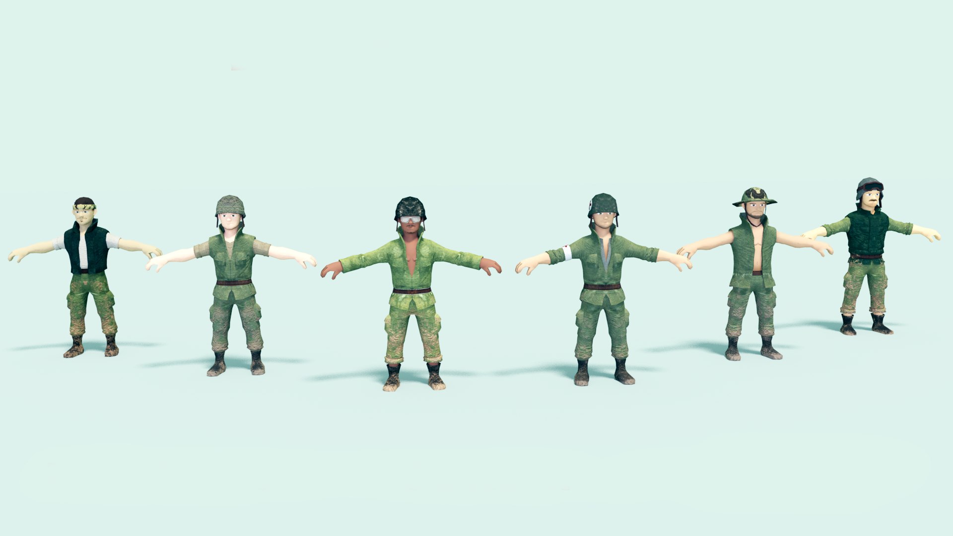 3D soldiers character - TurboSquid 1628686