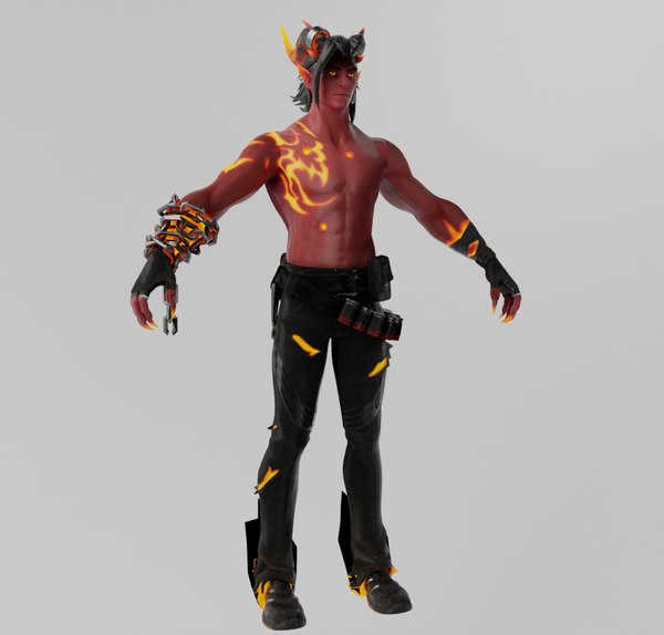 3D Demon Lowpoly Rigged model - TurboSquid 2034136