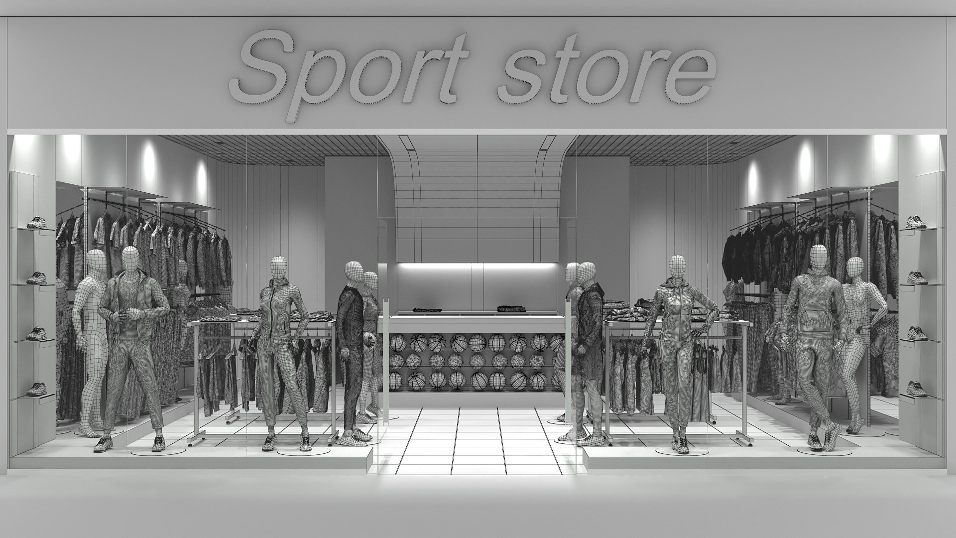 3D Model Sport Store - TurboSquid 1385793