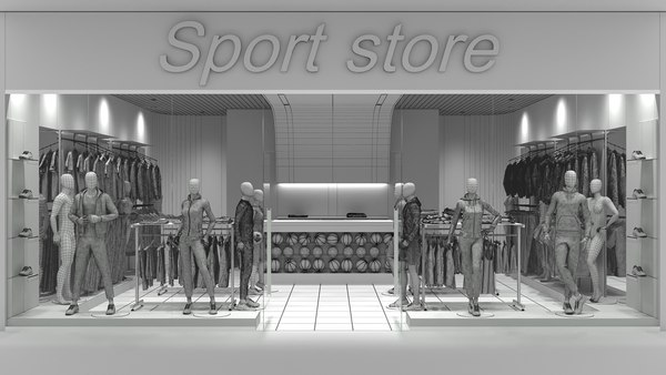 modelo 3d Tienda de deportes - TurboSquid 1385793