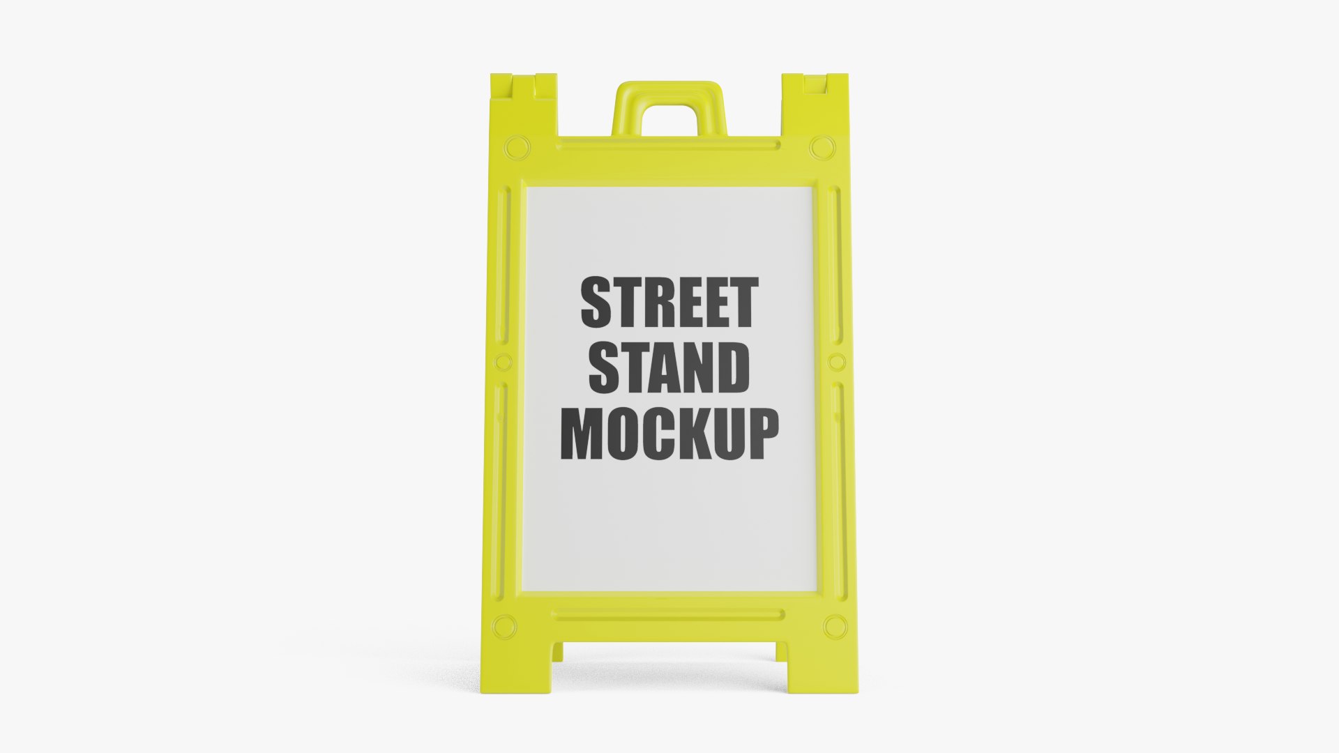 Yellow Street Stand 3D Model - TurboSquid 1667570