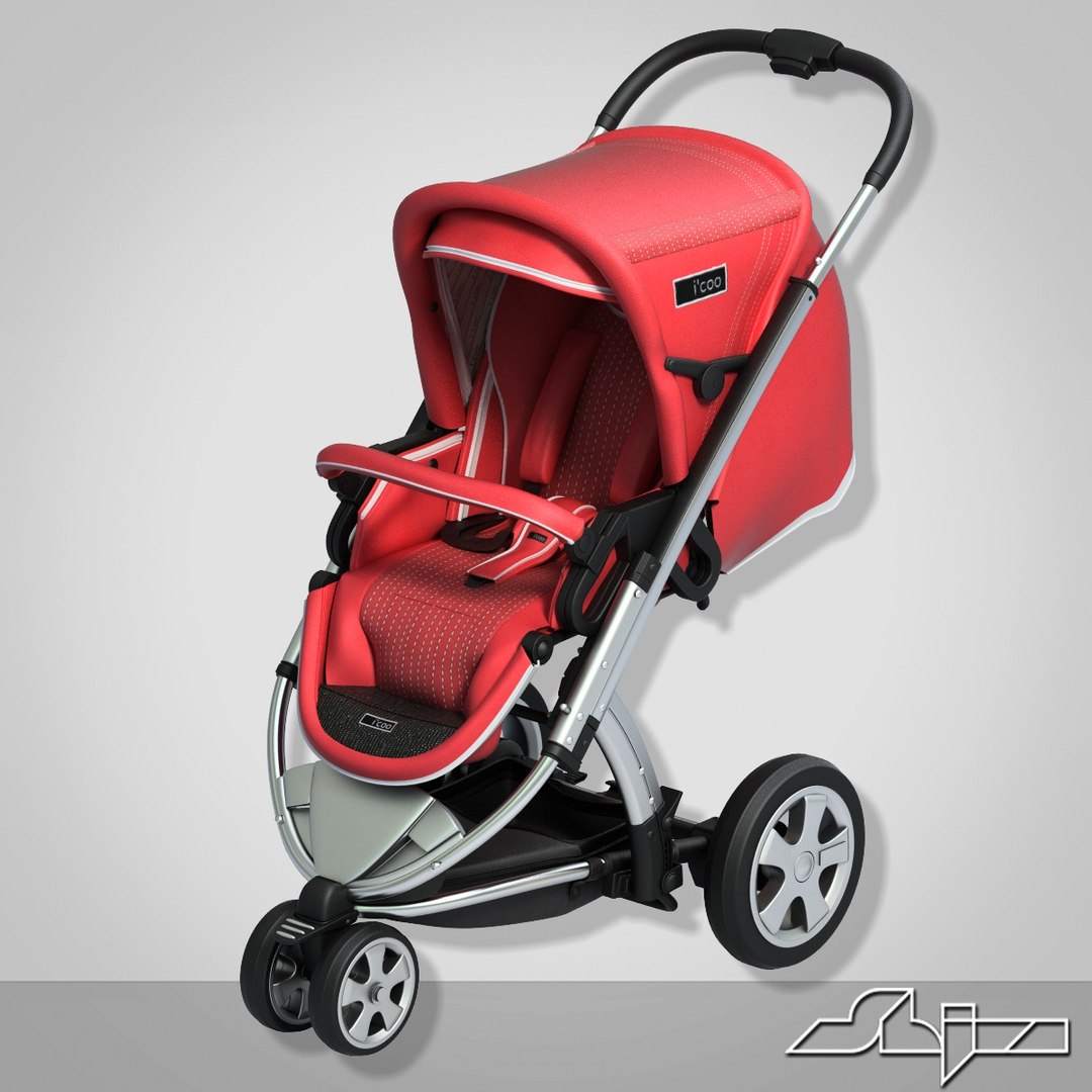 3d Model Baby Pram 1