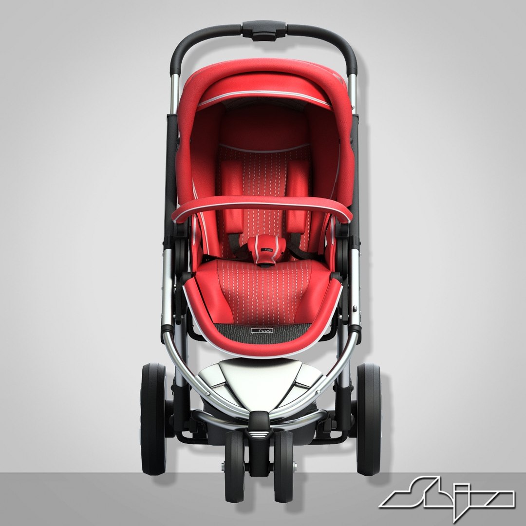 3d Model Baby Pram 1