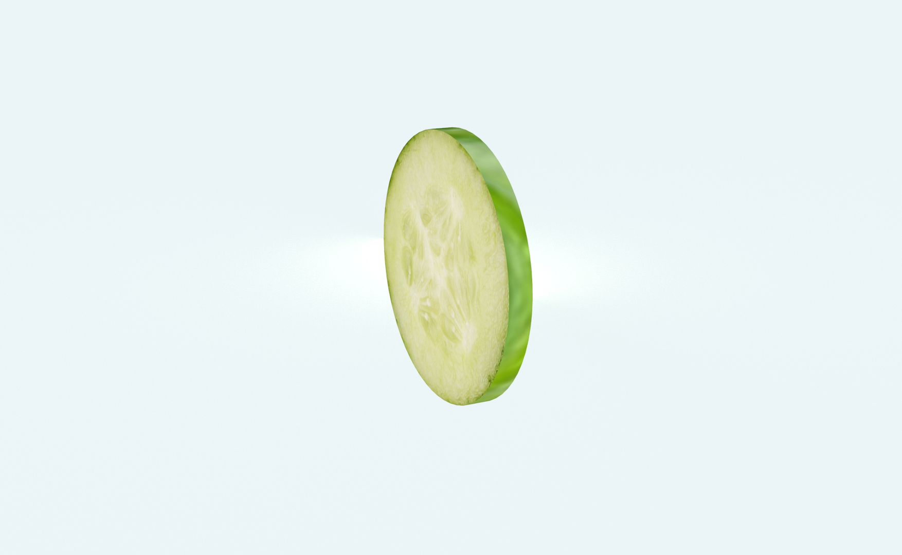 Prop13 A Slice Of Cucumber 3D - TurboSquid 2252955