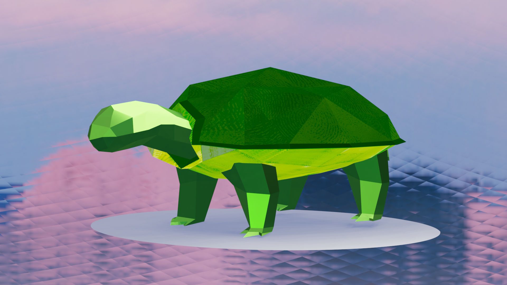 3D Low-Poly Turtle With 4 Shell UVs - TurboSquid 1783433