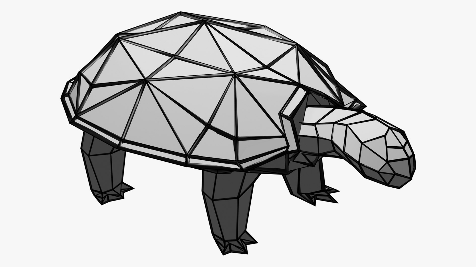 3D Low-Poly Turtle With 4 Shell UVs - TurboSquid 1783433
