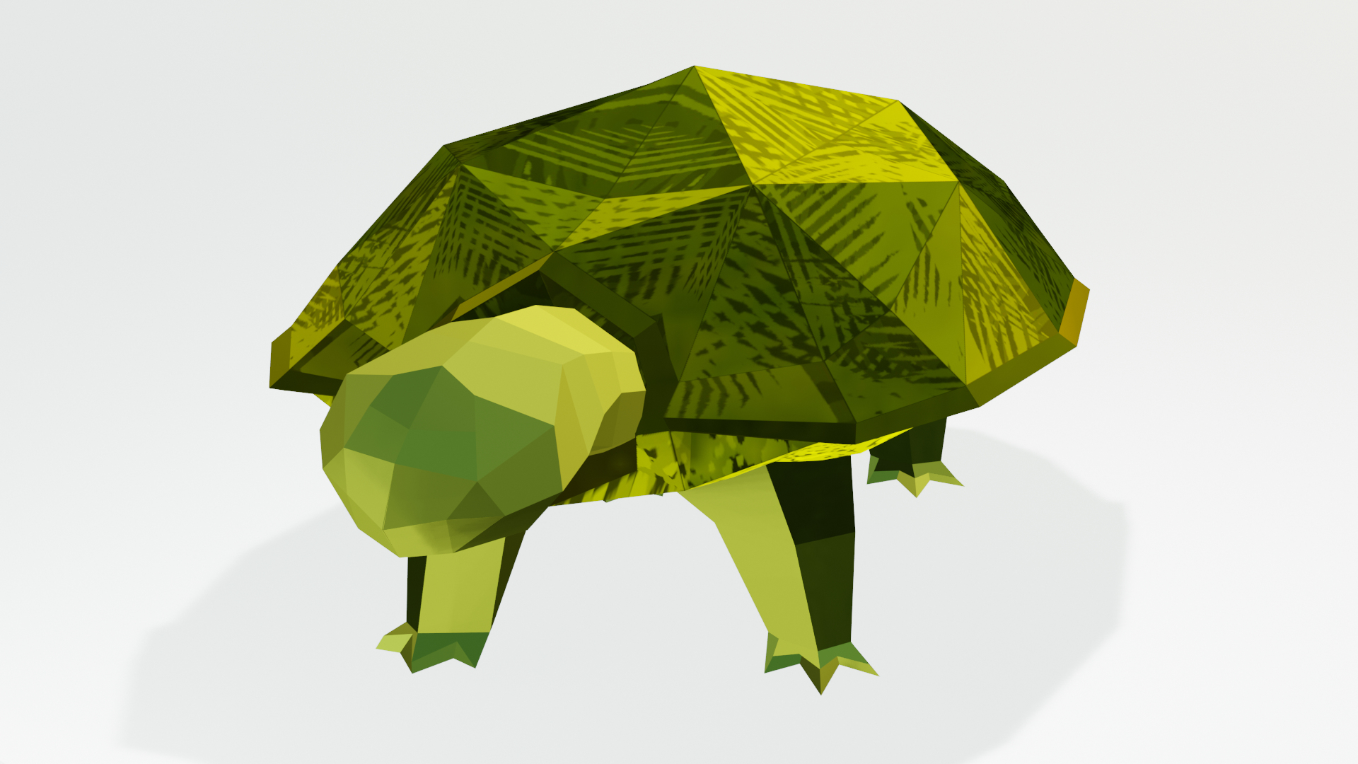 3D Low-Poly Turtle With 4 Shell UVs - TurboSquid 1783433