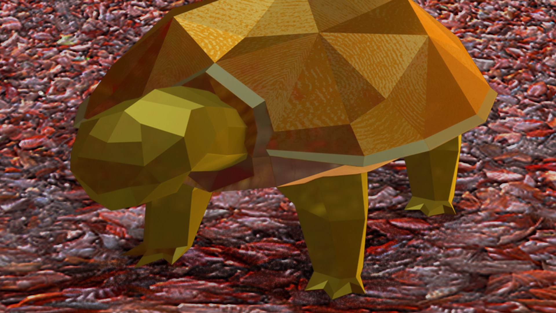 3D Low-Poly Turtle With 4 Shell UVs - TurboSquid 1783433