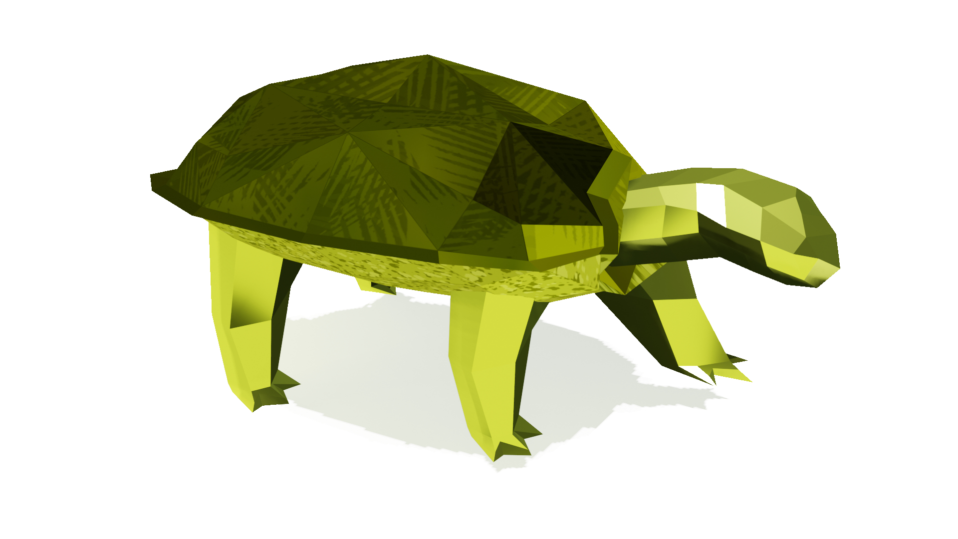 3D Low-Poly Turtle With 4 Shell UVs - TurboSquid 1783433