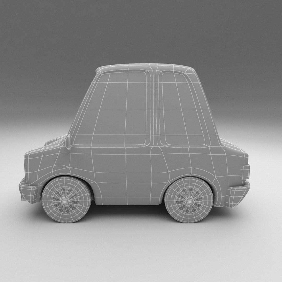 Cartoon Car Model - TurboSquid 1540257