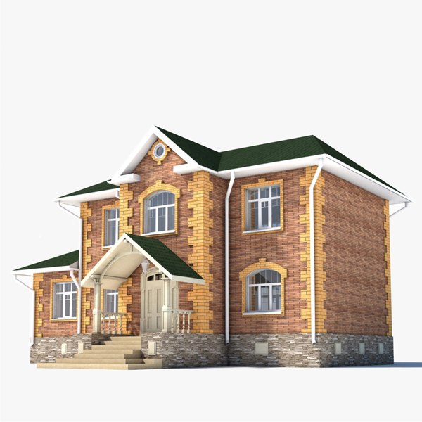 3d model classic house