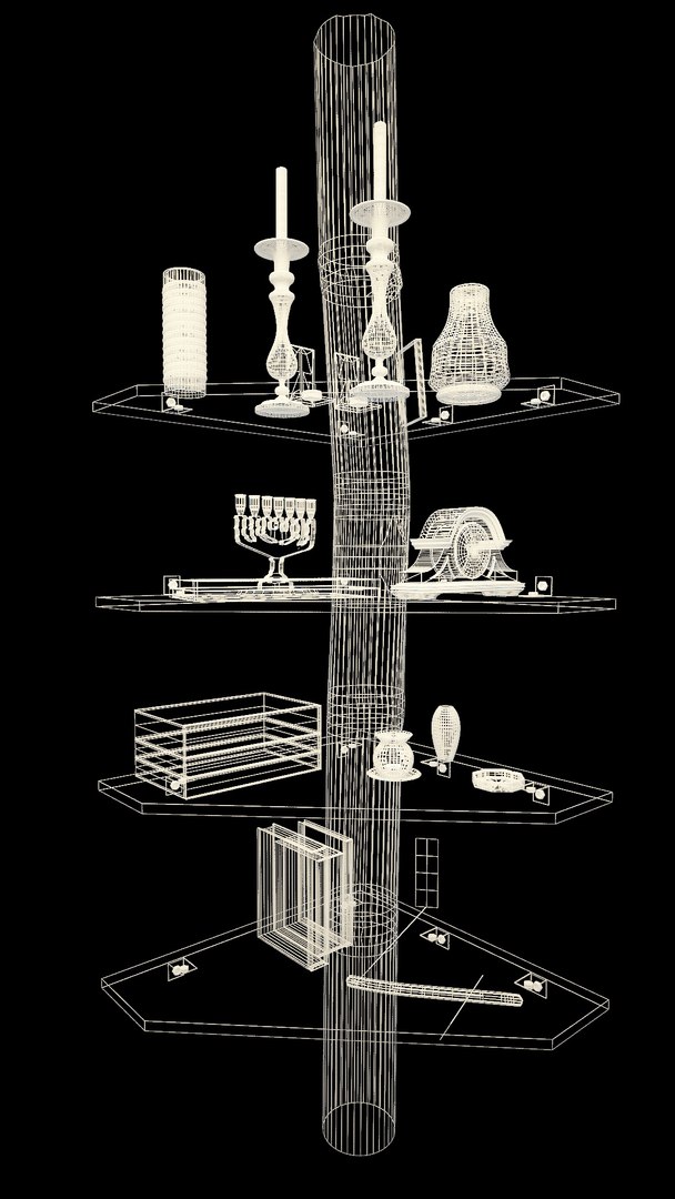 3D Bookshelf Wood Trunk With Books 1 Model - TurboSquid 1889536