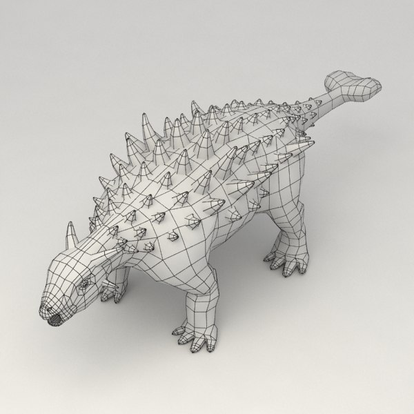 3d model of 13 dinosaur rigged pack