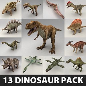 Dinosaur Pack model - TurboSquid 2153654
