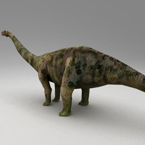 3d model of 13 dinosaur rigged pack