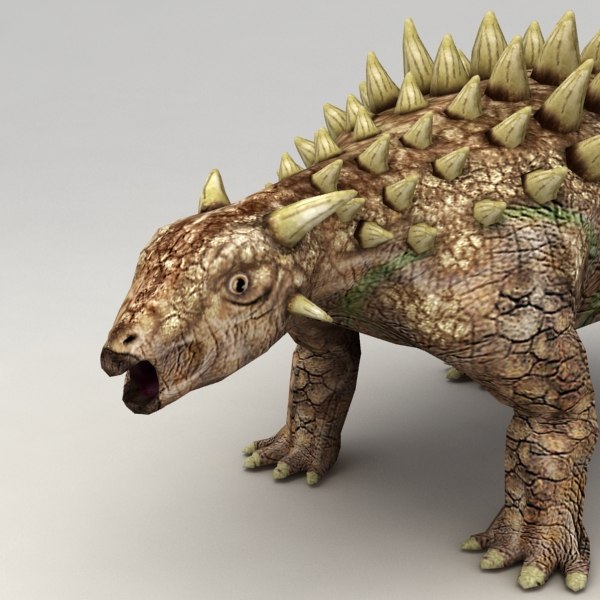 3d model of 13 dinosaur rigged pack