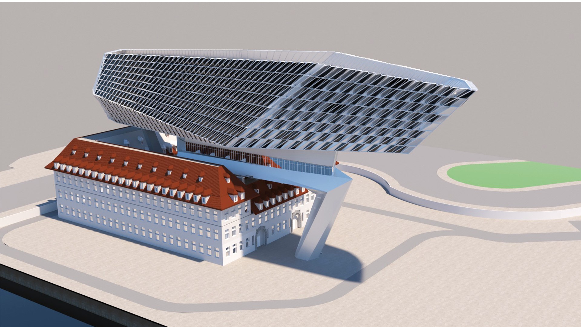 3D Model Antwerp Port House - TurboSquid 2268896