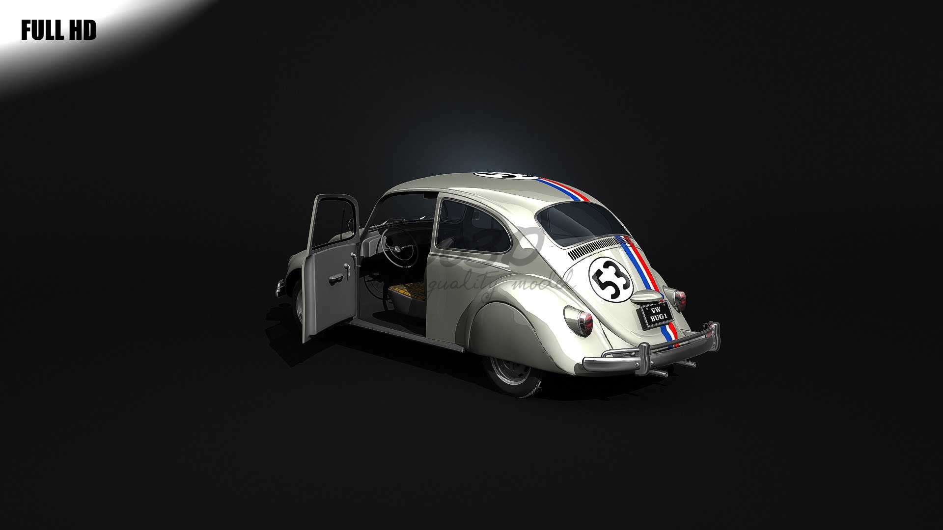 Beetle Herbie 3d Model