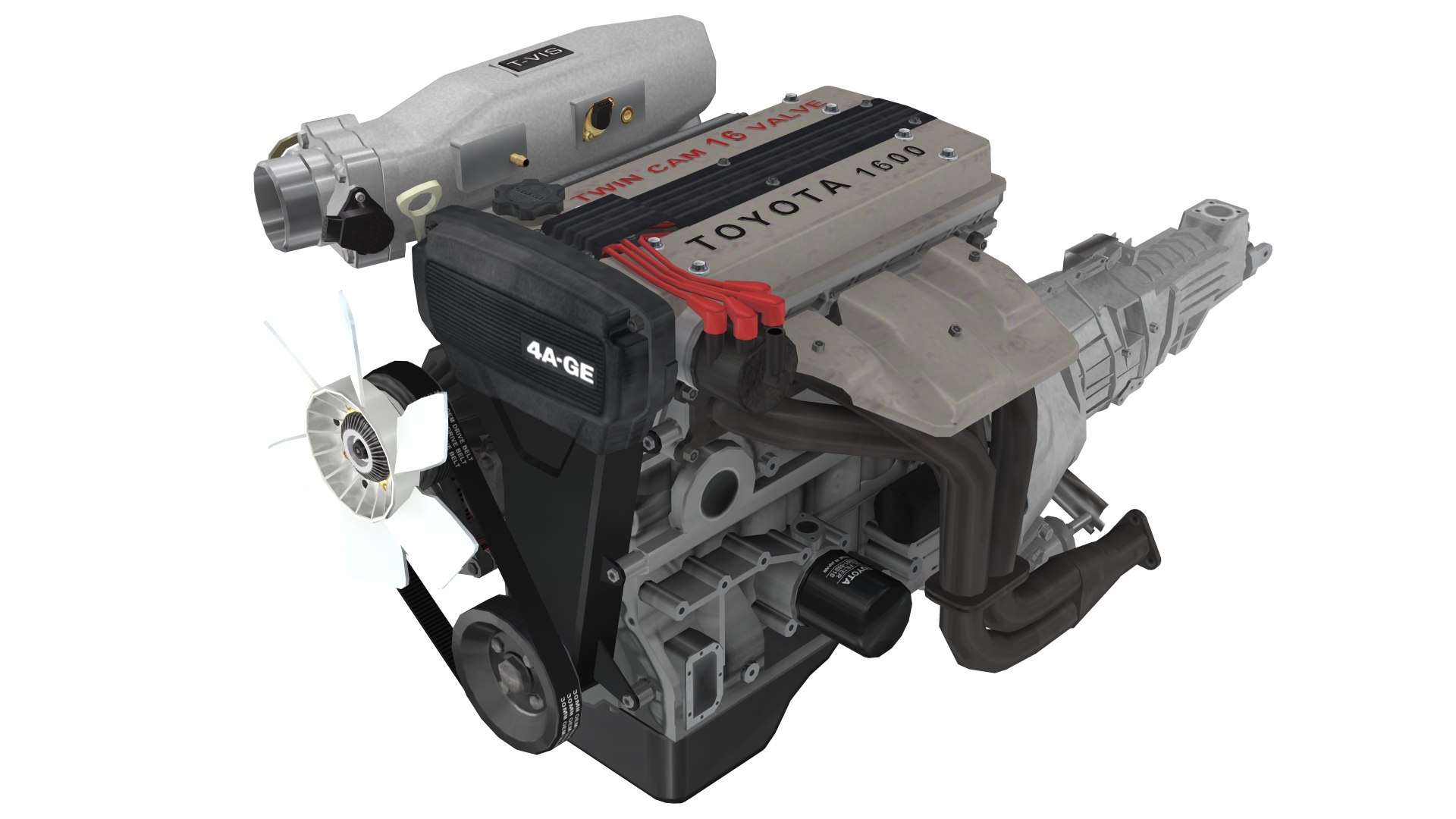 3D Parts Toyota 4a-ge Engine Model - TurboSquid 1361253