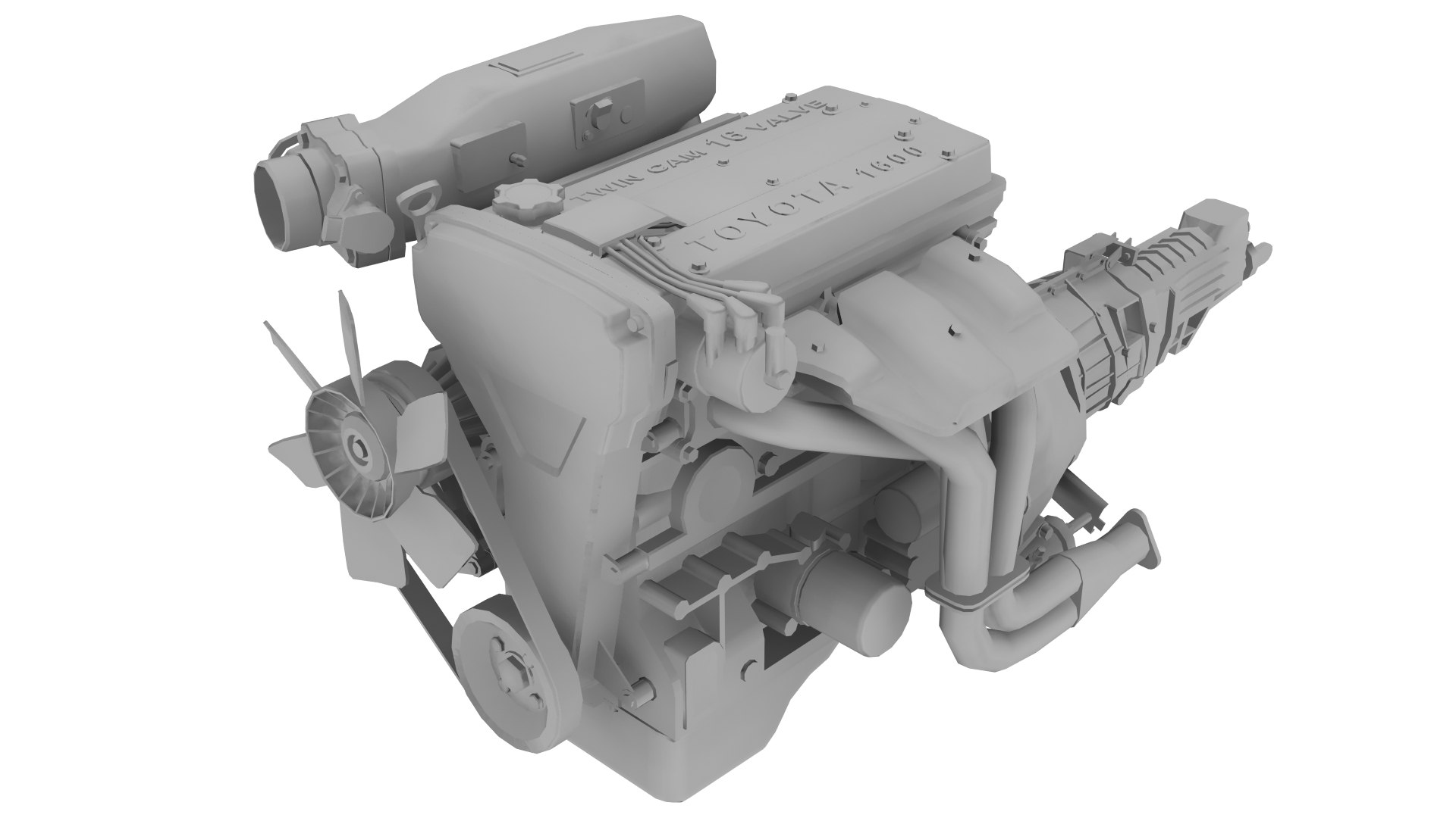 3D Parts Toyota 4a-ge Engine Model - TurboSquid 1361253