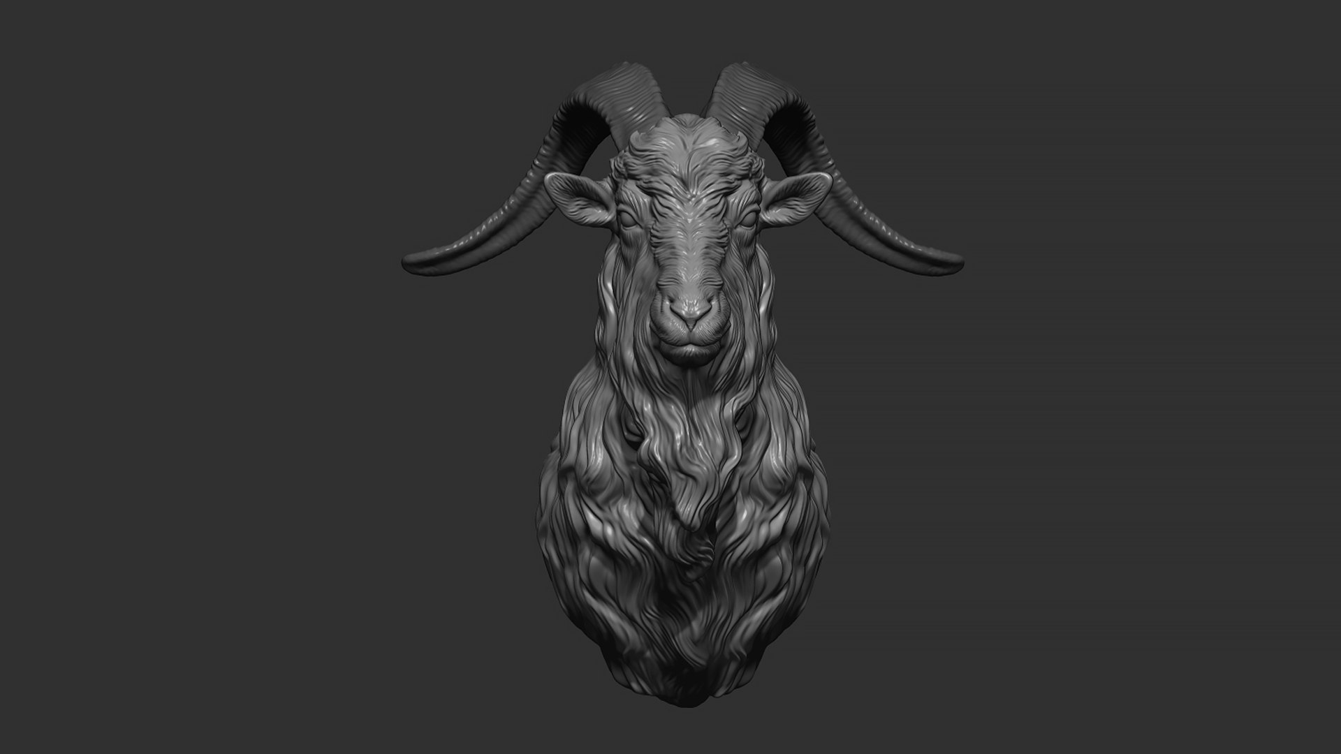 3D Goat Head - TurboSquid 1960613