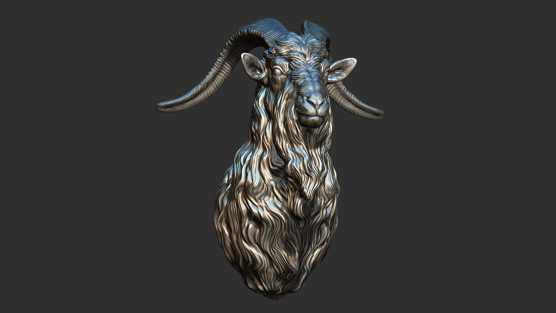 3D Goat Head - TurboSquid 1960613