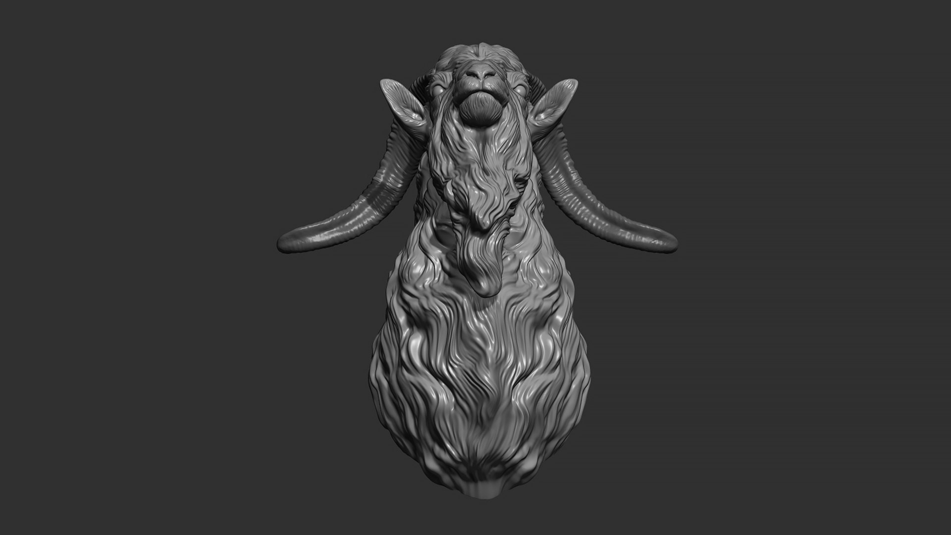3D Goat Head - TurboSquid 1960613
