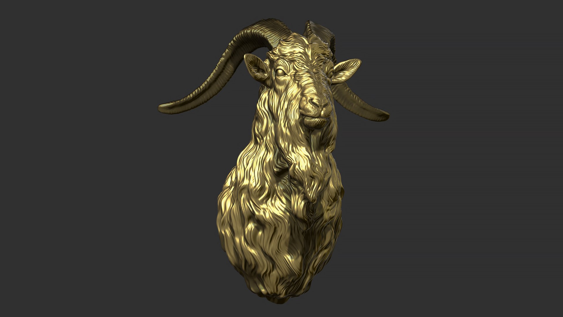 3D Goat Head - TurboSquid 1960613