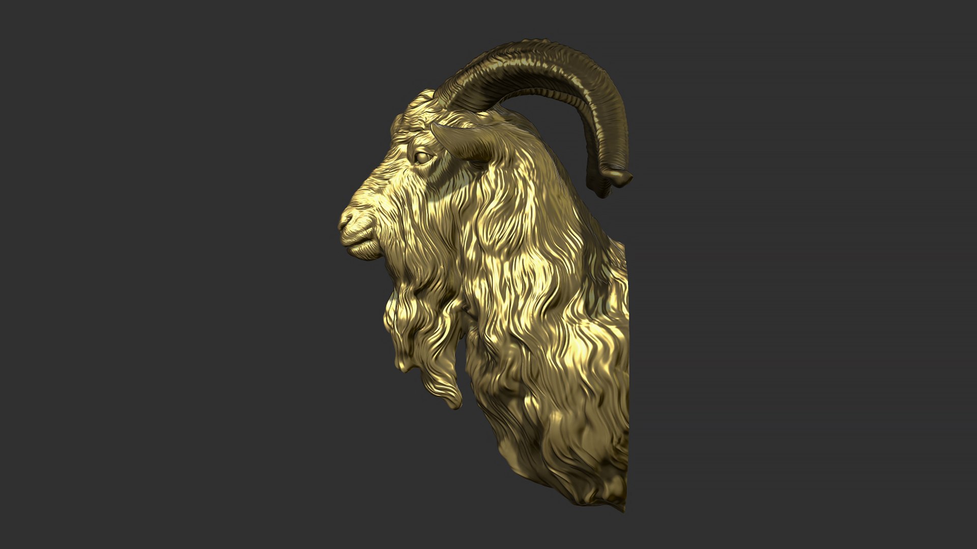 3D Goat Head - TurboSquid 1960613