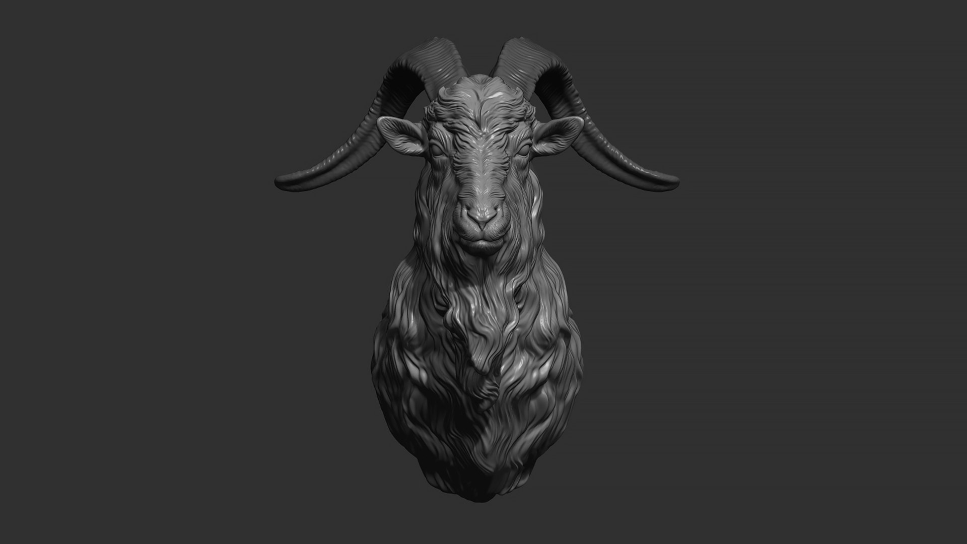 3D Goat Head - TurboSquid 1960613