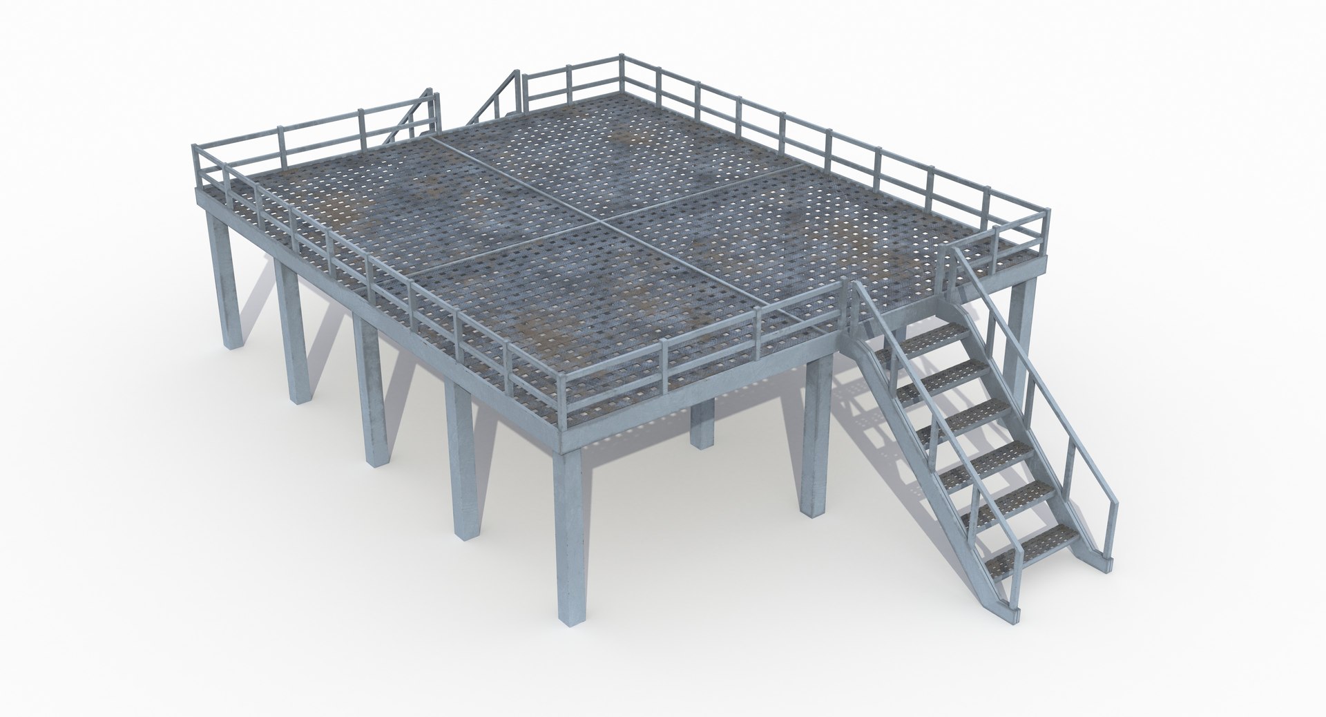 3D Metal Platforms - TurboSquid 2307497