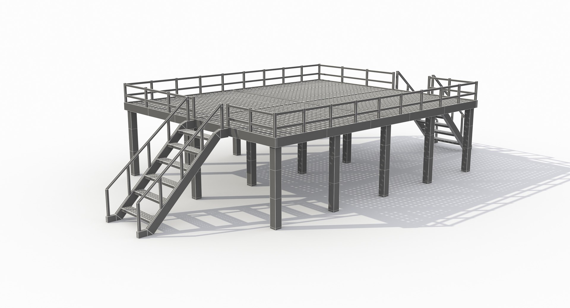 3D Metal Platforms - TurboSquid 2307497