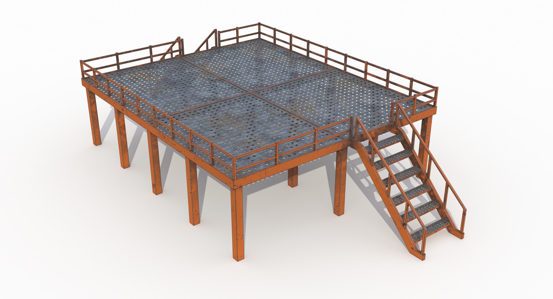 3D Metal Platforms - TurboSquid 2307497