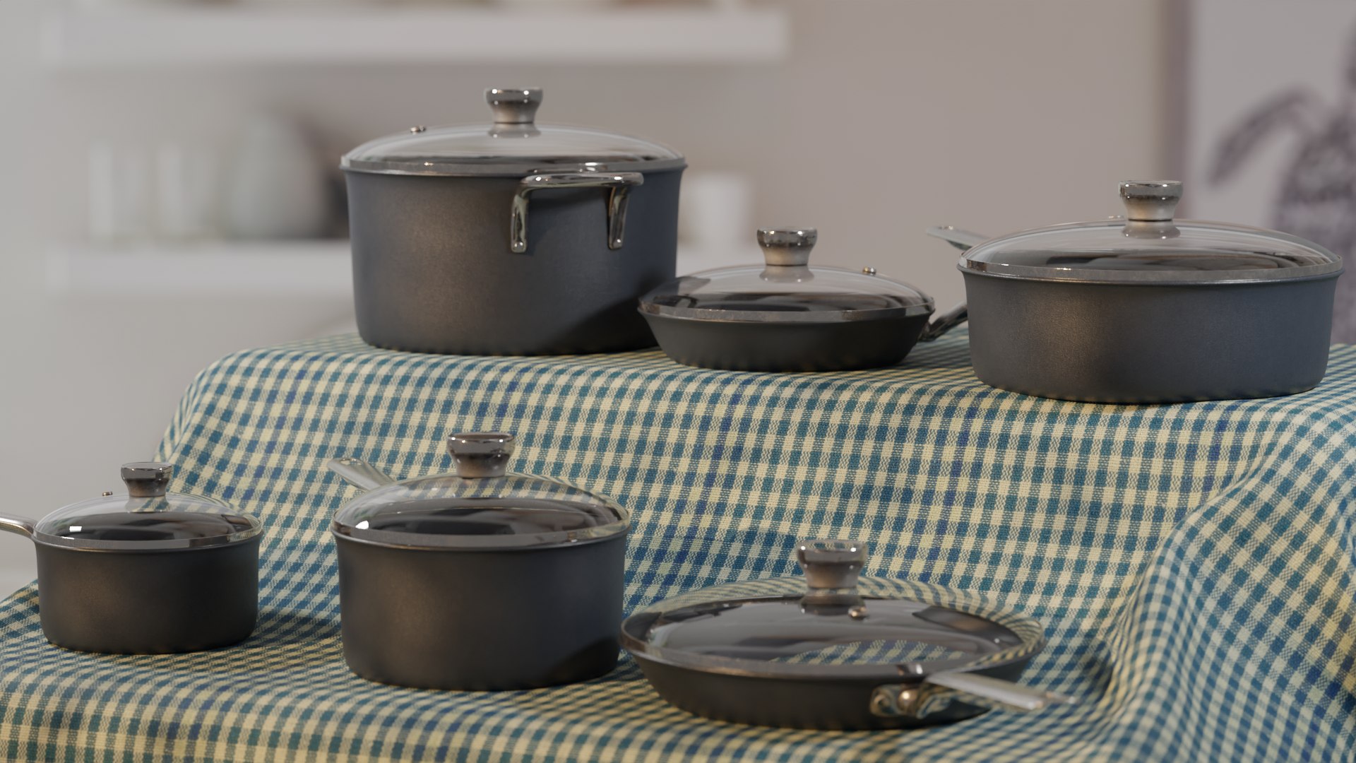 3D Pots N Pans Model - TurboSquid 2026715