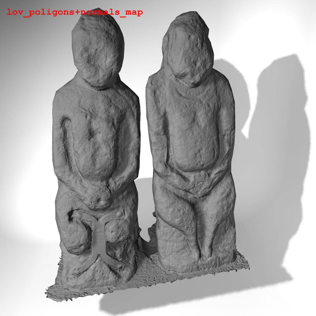 3d Polovtsian Stone Woman Model