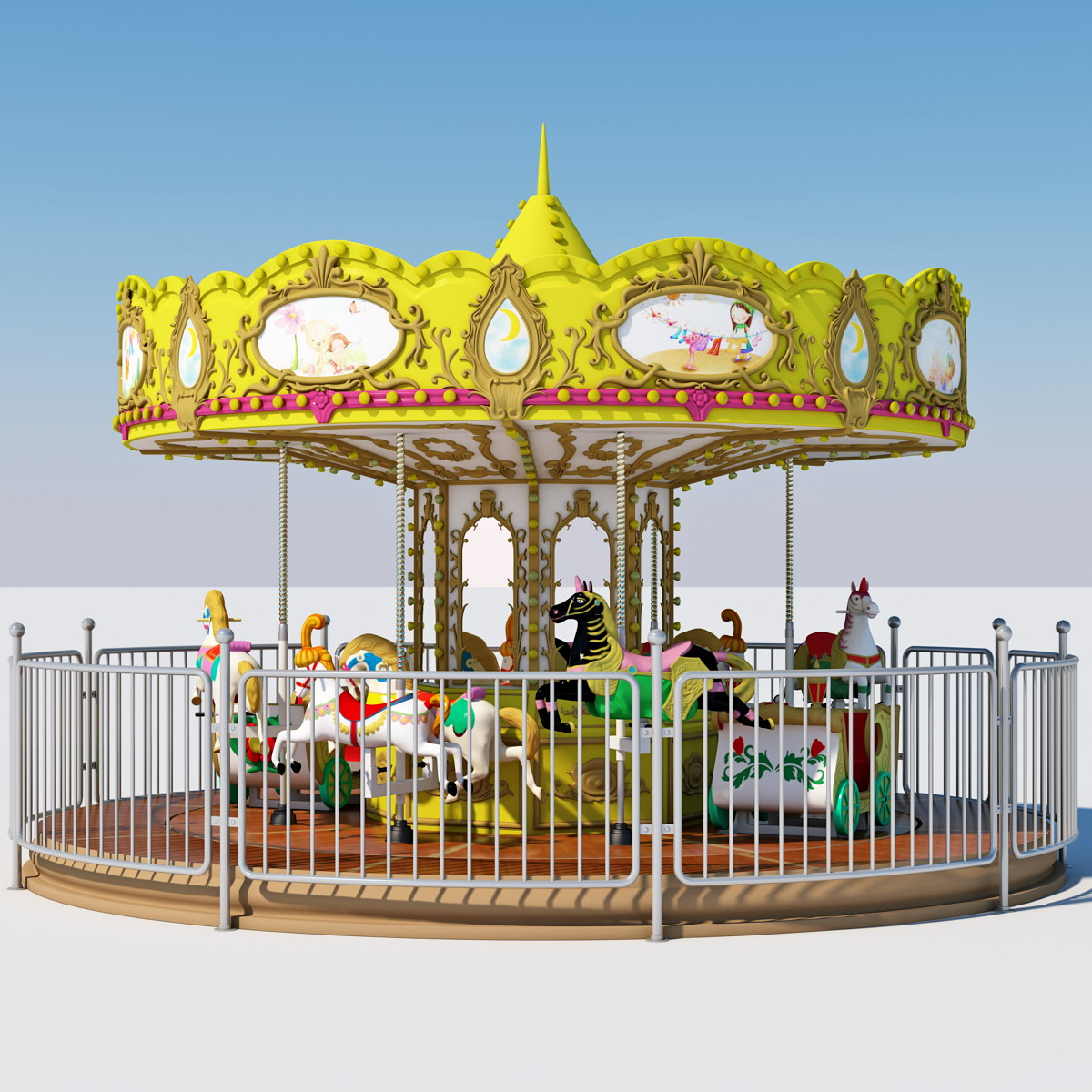 carousel 3d model