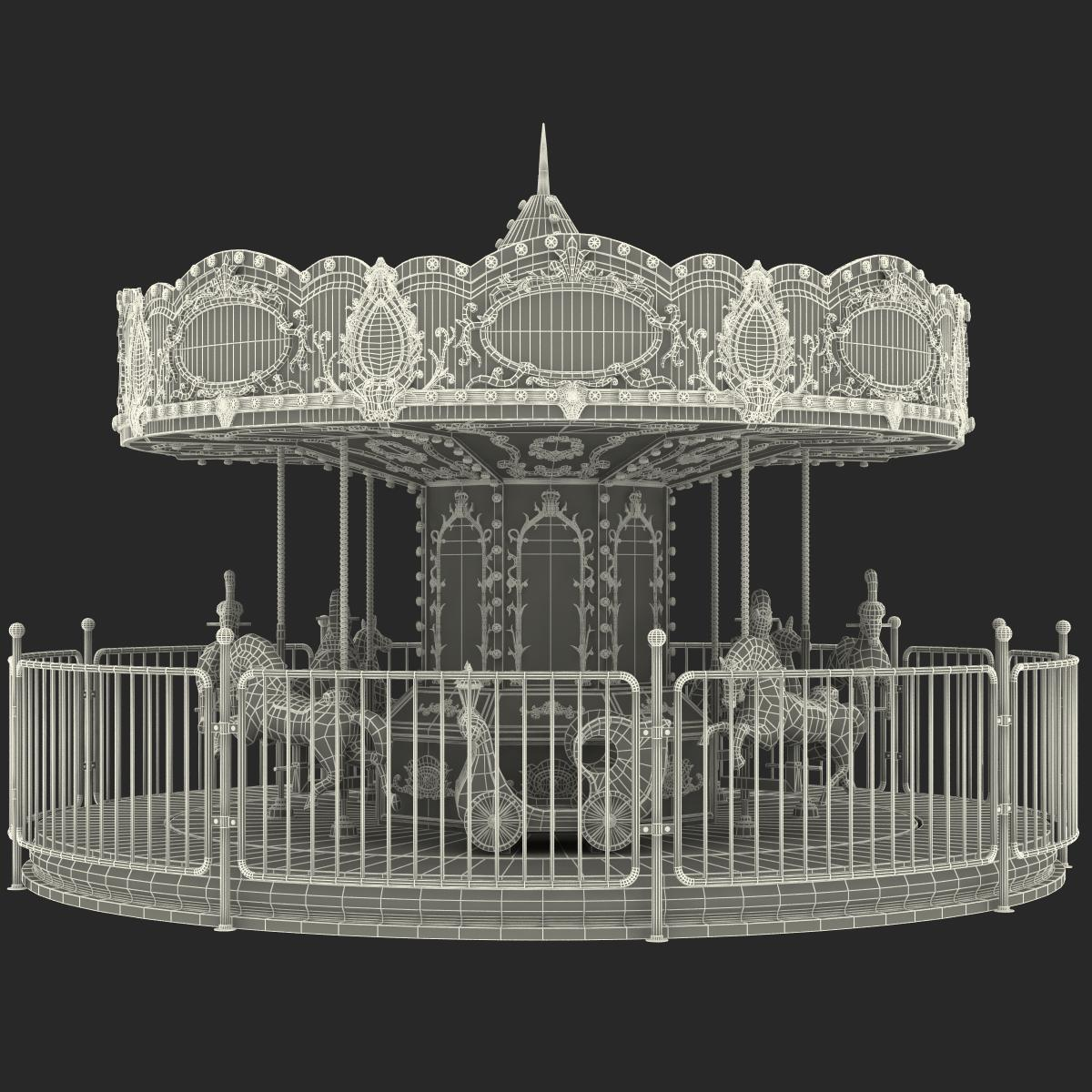 carousel 3d model