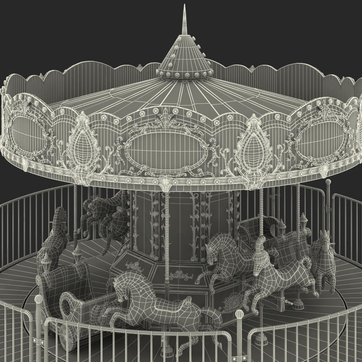 carousel 3d model