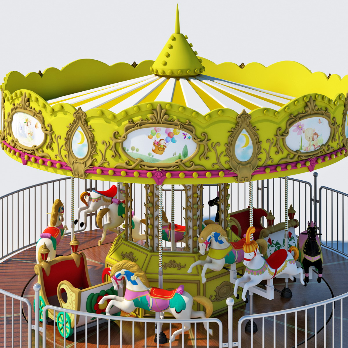carousel 3d model