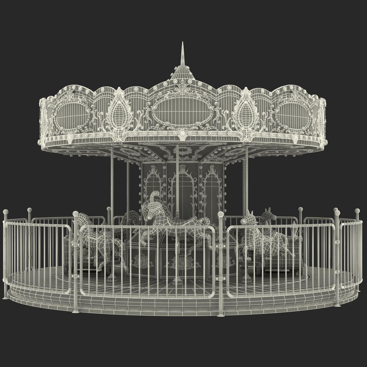 carousel 3d model