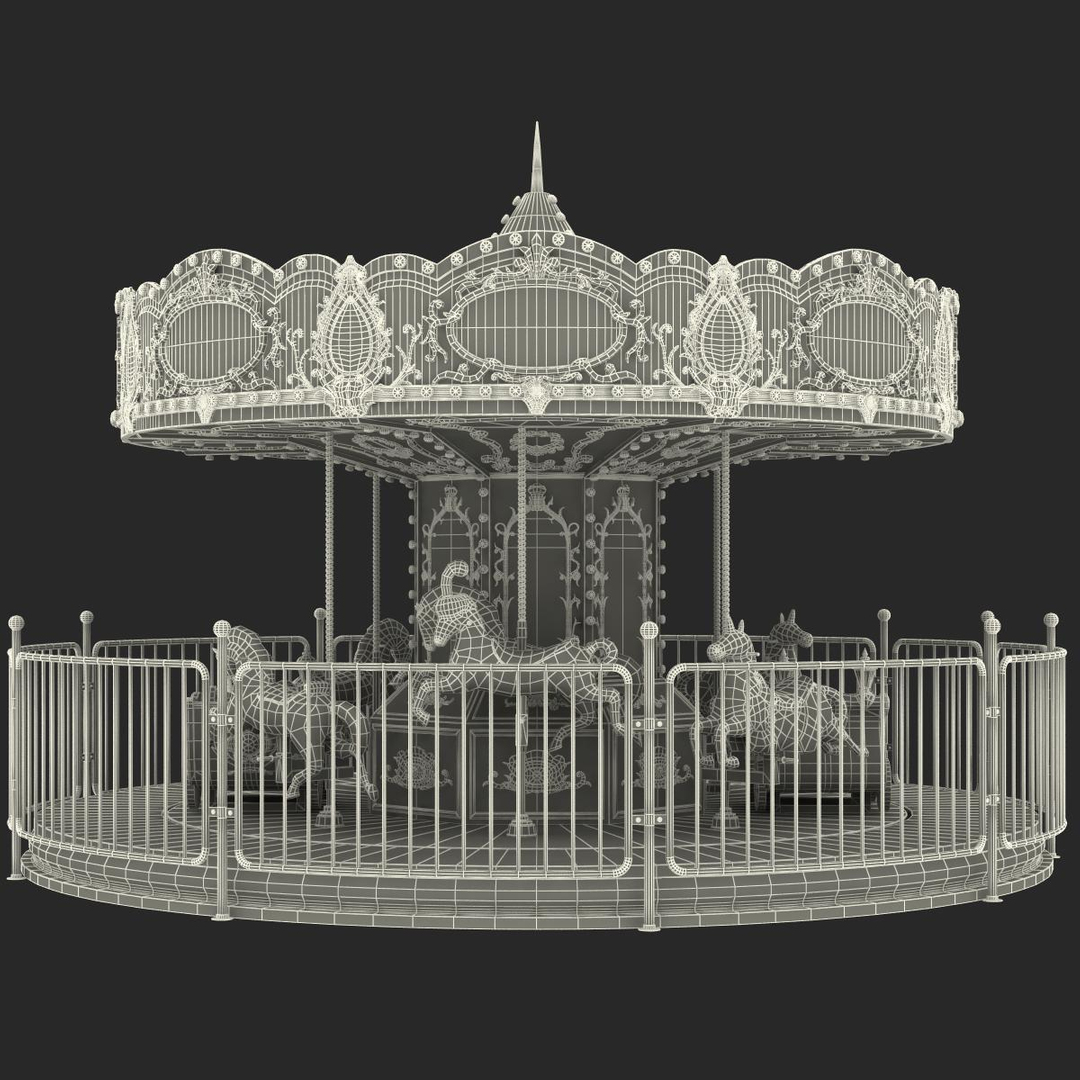 carousel 3d model