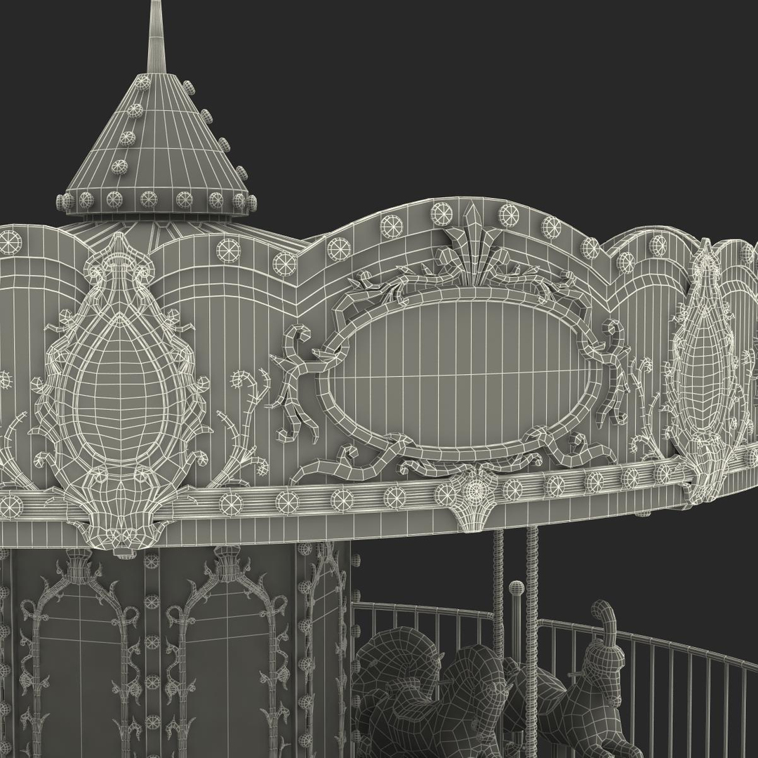 carousel 3d model