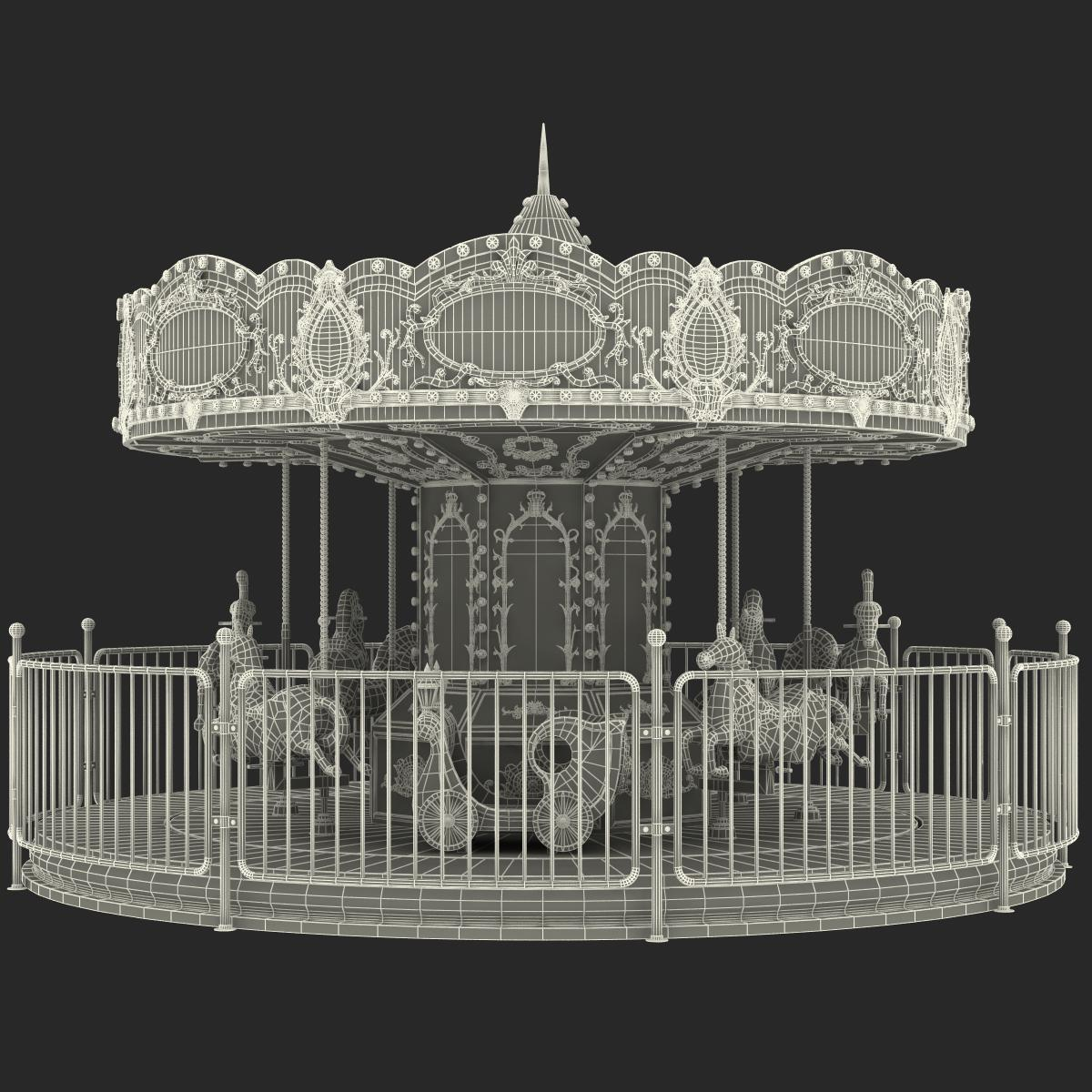 carousel 3d model
