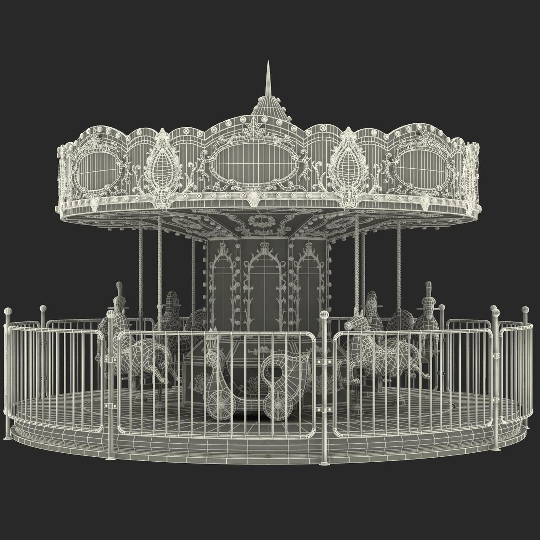 carousel 3d model