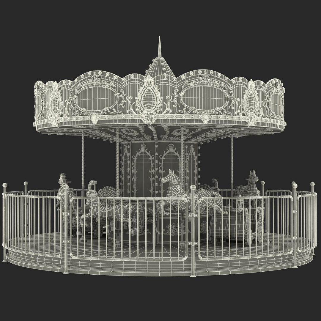 carousel 3d model