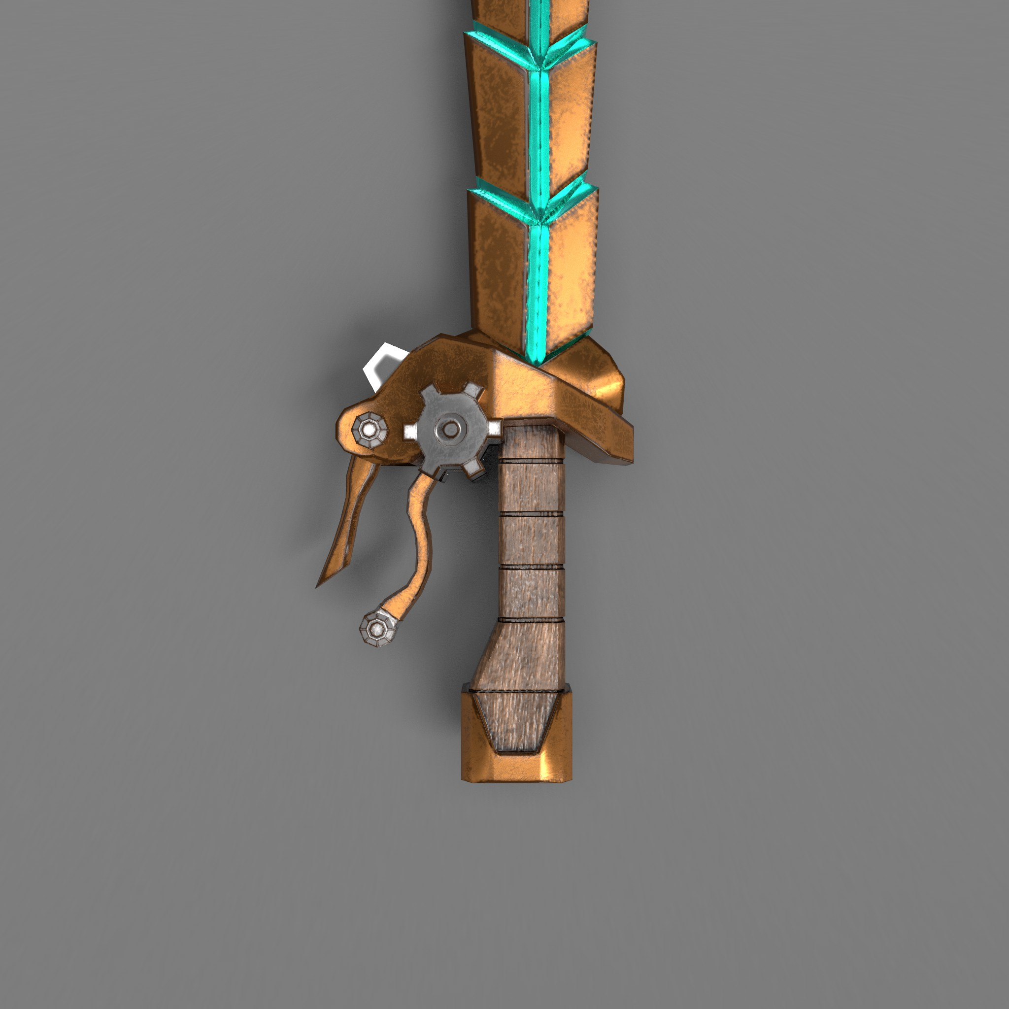 3D steampunk fantasy sword model - TurboSquid 1327834
