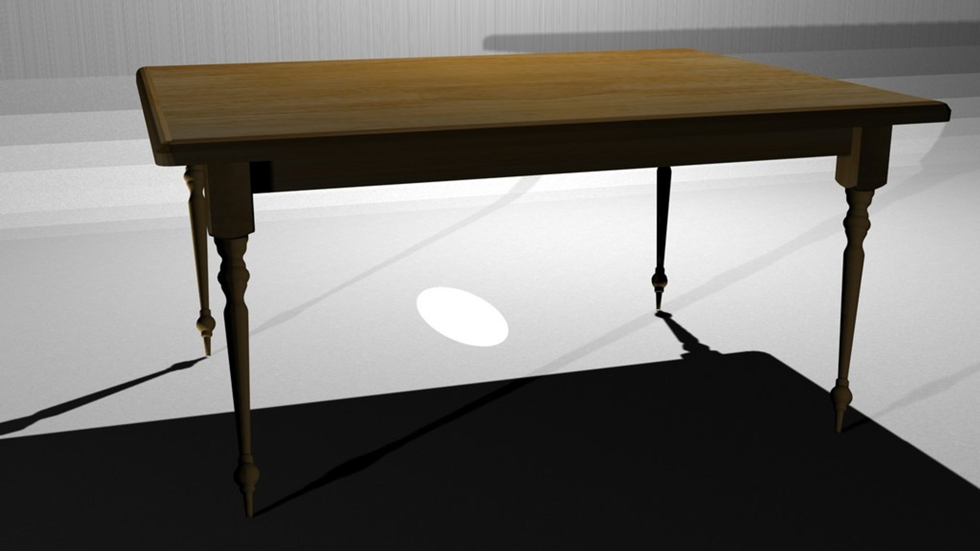 3d Max Table Oak