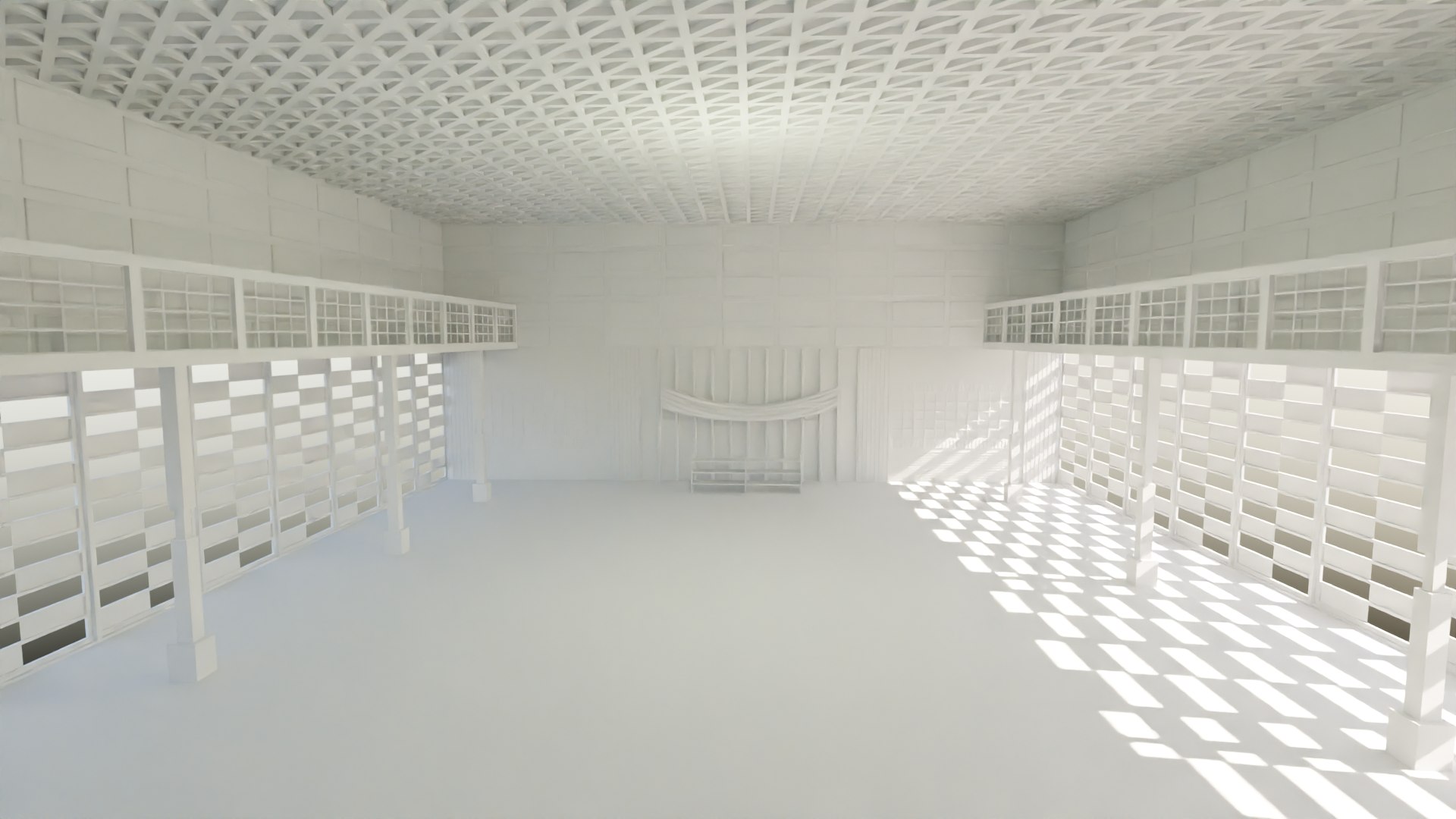 Dojo Fighting Hall 3D Model - TurboSquid 2157975