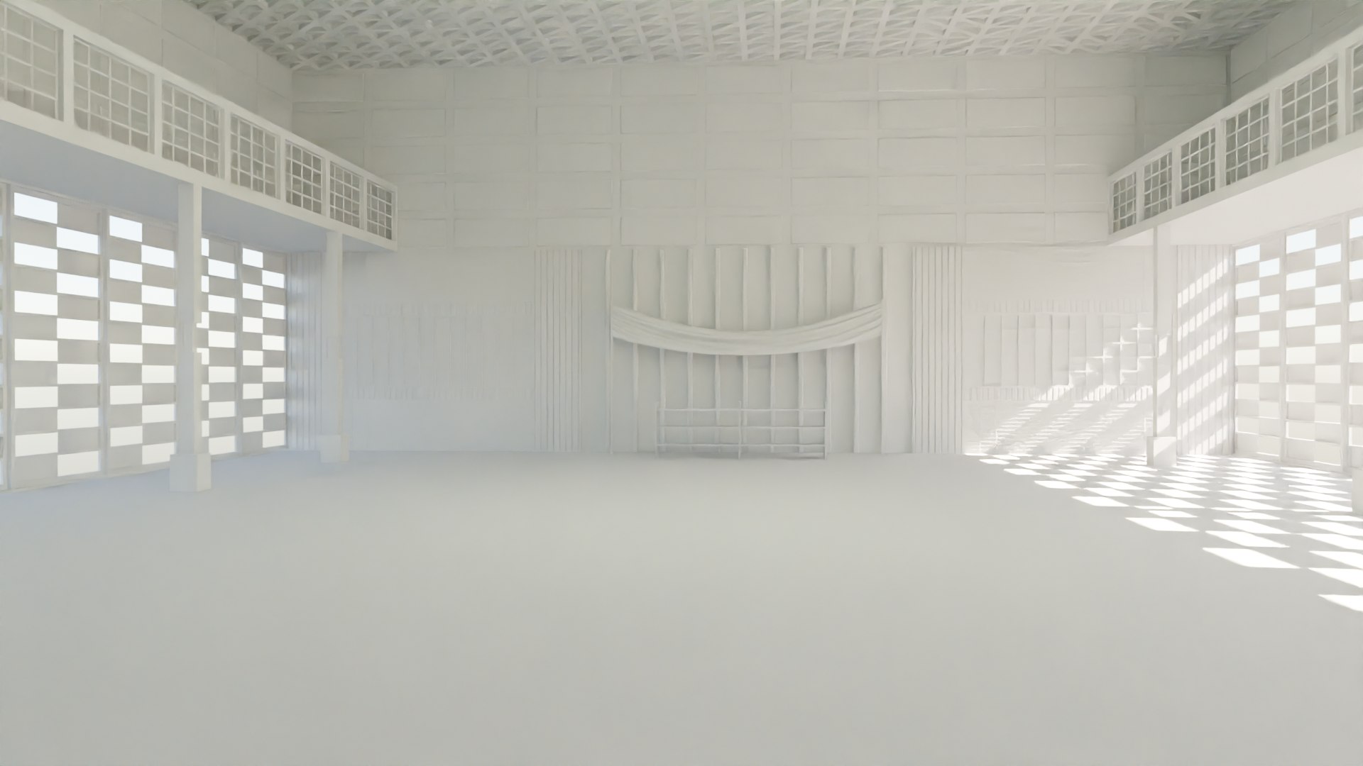 Dojo Fighting Hall 3D Model - TurboSquid 2157975