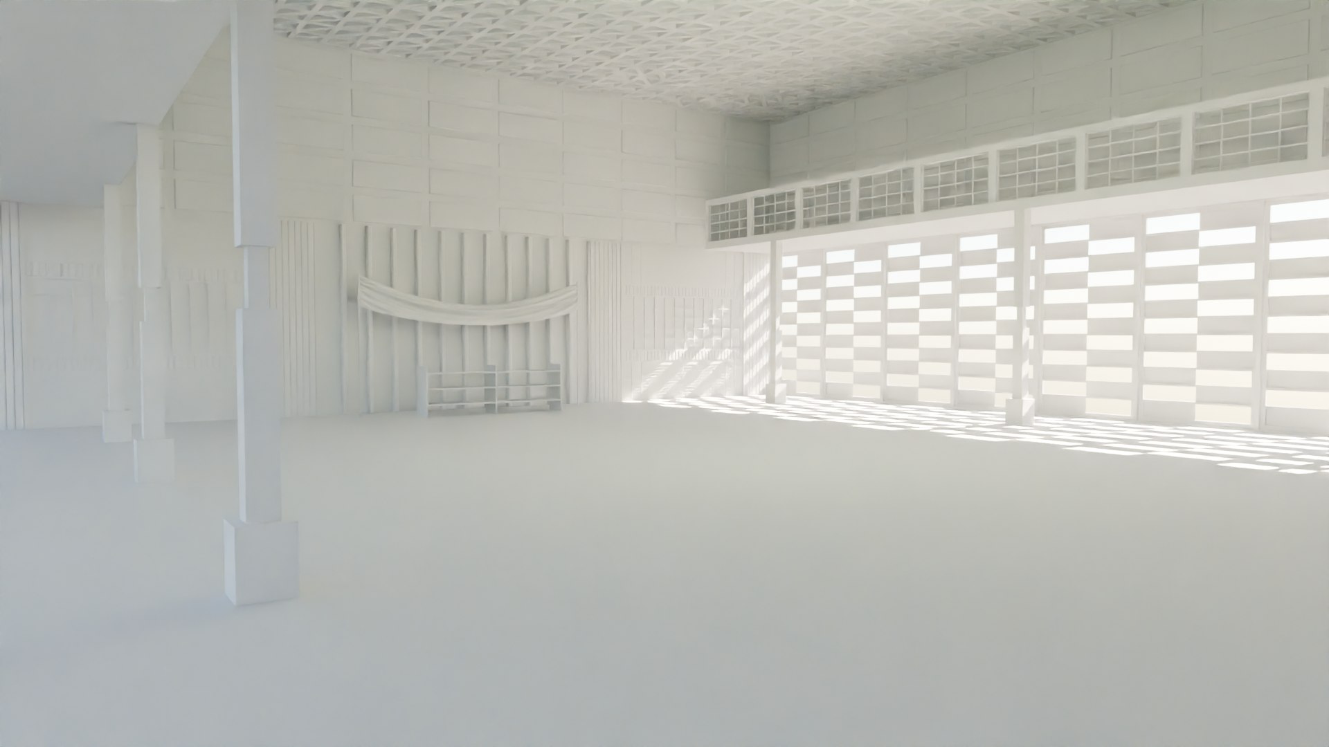 Dojo Fighting Hall 3D Model - TurboSquid 2157975